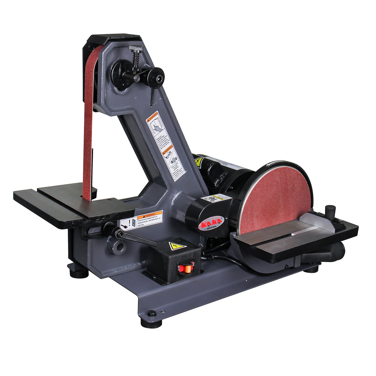 Benchtop Vertical Belt and Disc Sander Linisher BTM-200, 250W Woodwork ...
